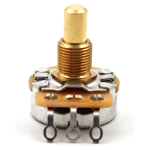 The Art Of Tone CTS 500K Pot Short (3/8 inch) Solid Shaft, 10% Audio Taper, 10% Tolerance, Pair (2X)