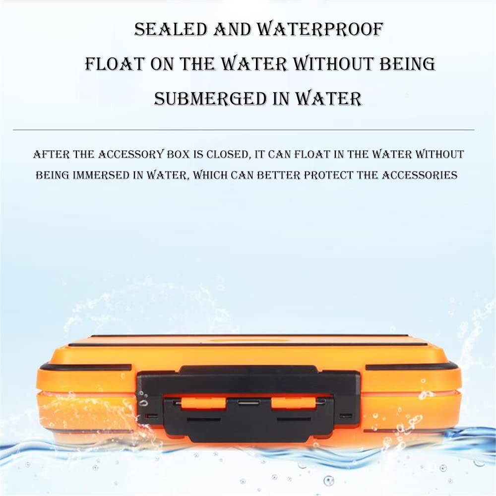 Zxiuzhen Lure Boxes, Fishing Accessory Box, Visibility Transparent Cover, Double Lock Design, Stainless Steel Hinge Shaft, Split Inner Warehouse, Camping Tools, for Fishing Tackle Storage