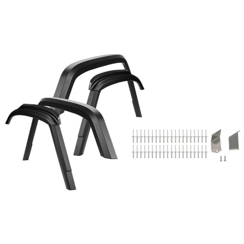 OTVPUCES 8pcs Fender Flares Front Rear Left Driver Right Passenger Plastic With Hardware SMT10773 5745440