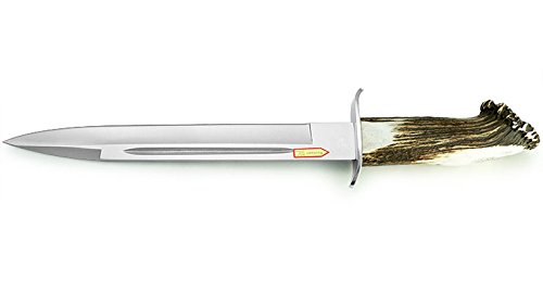 Puma IP El Gamo Stag Handle Spanish Made Hunting Knife with Leather Sheath
