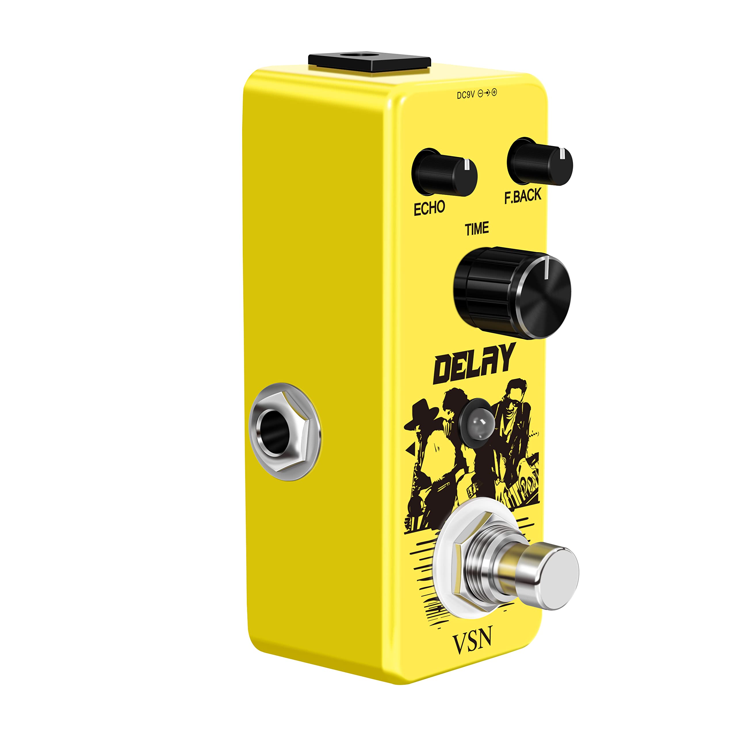VSN Guitar Delay Pedal Analog Delay Guitar Effect Pedal Switching, Fully Vintage Delay True Bypass Analog Circuit Universal for Guitar True Bypass …