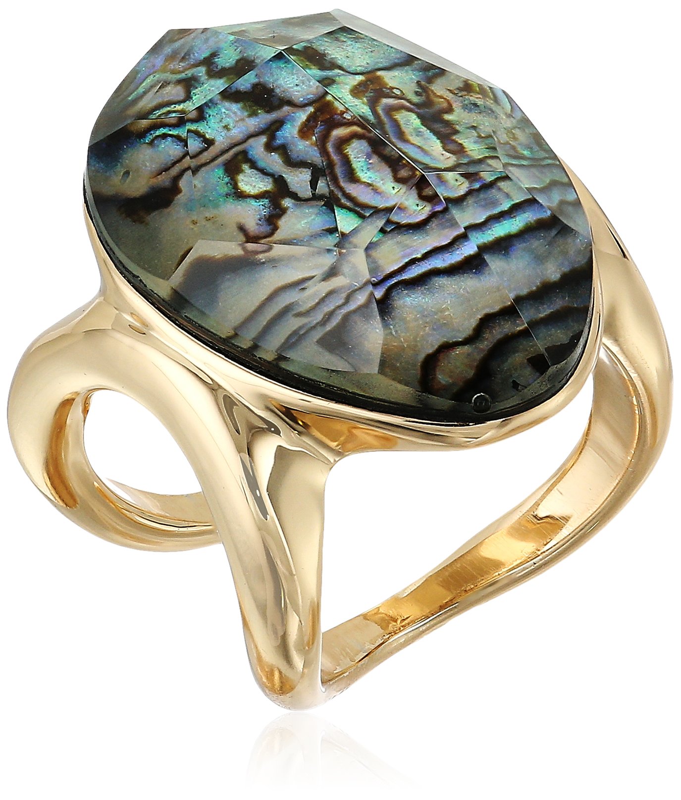 Robert Lee Morris Midnight Hour Abalone Statement Ring