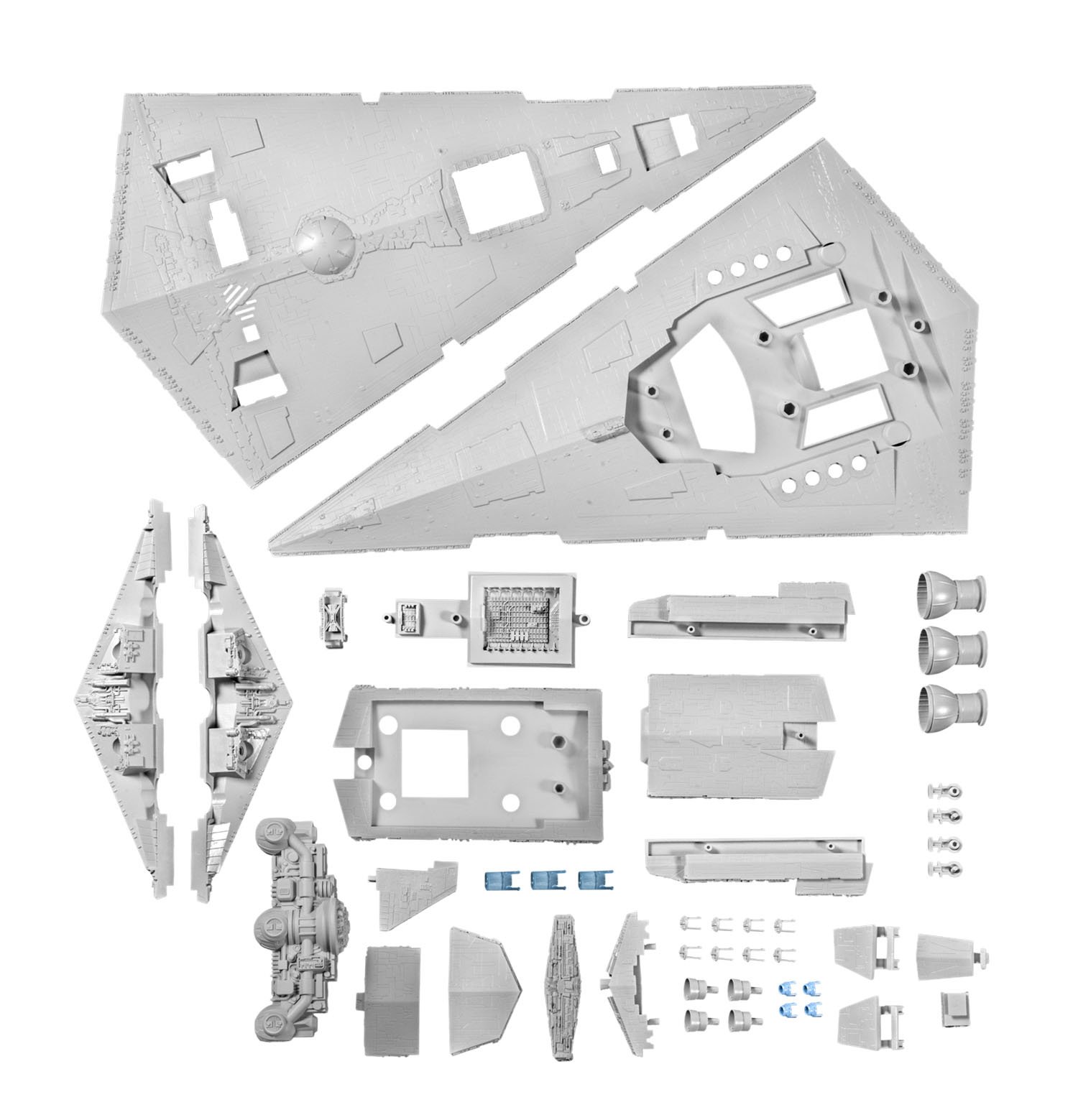 Revell Star Wars SnapTite Build and Play Imperial Star Destroyer Model Building Kit (16"x9"x4")
