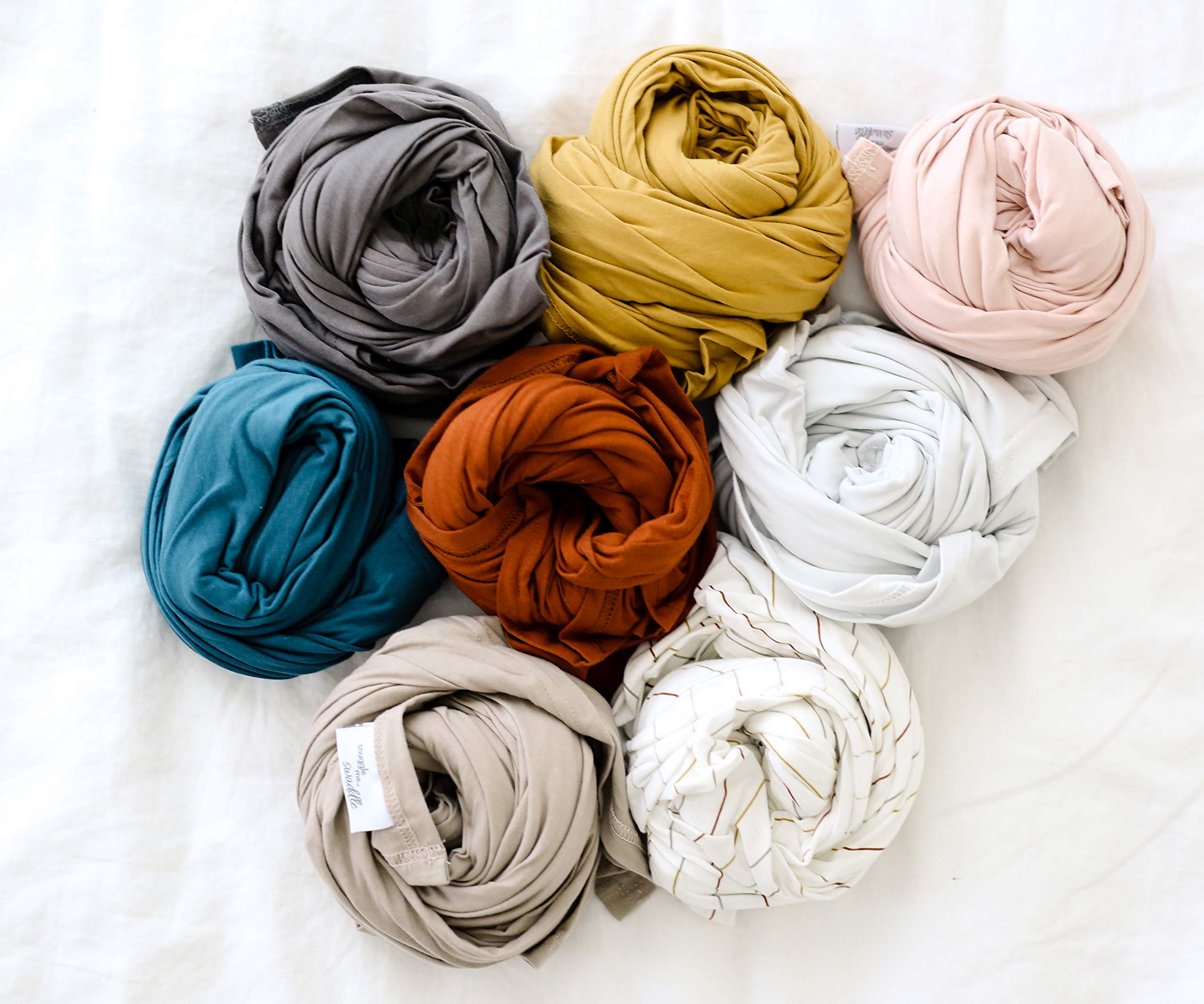 snuggle me Swaddle | Organic Cotton Swaddle Blanket, Soft Stretch, 47 x 47 inches (Birch)