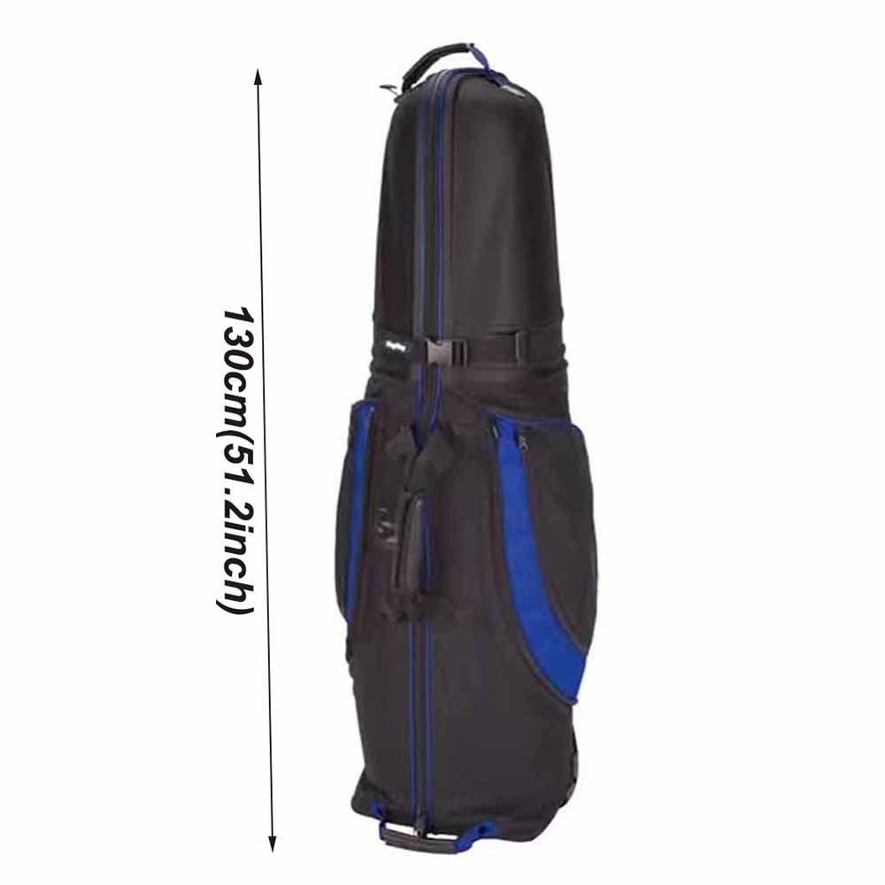 WANHUI Golf Travel Bags for Airlines, Durable Foldable Golf Club Bag, Golf Carry Bag with Wheels, Hard Case Top, Large Pockets (Color : A)