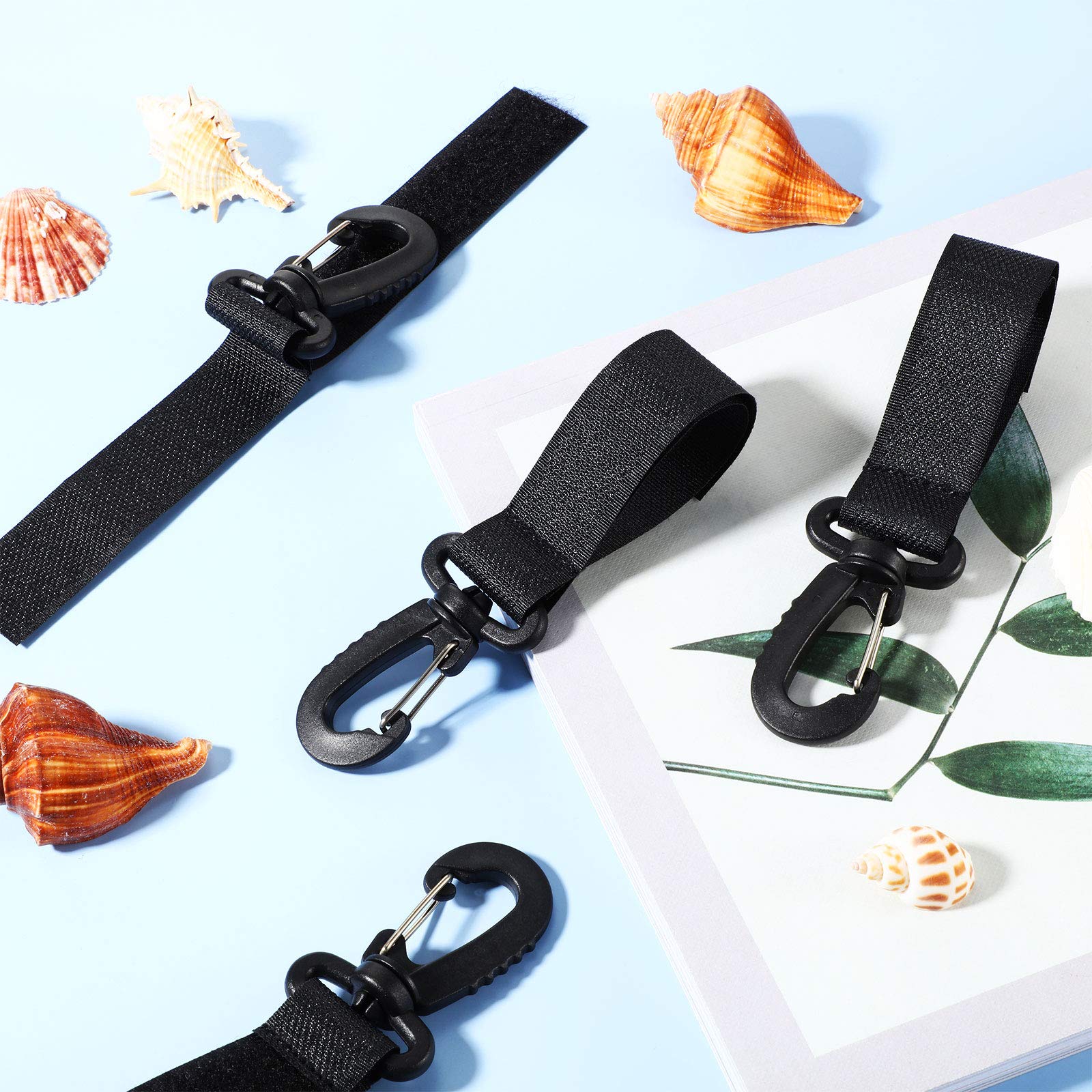 Skylety 6 Pieces Boat Paddle Clip Kayak Paddle Keeper Kayak Paddle Storage Holder Kayak Oar Clip Kayak Canoe Boat Paddle Accessories (Not Include D Ring Patch)