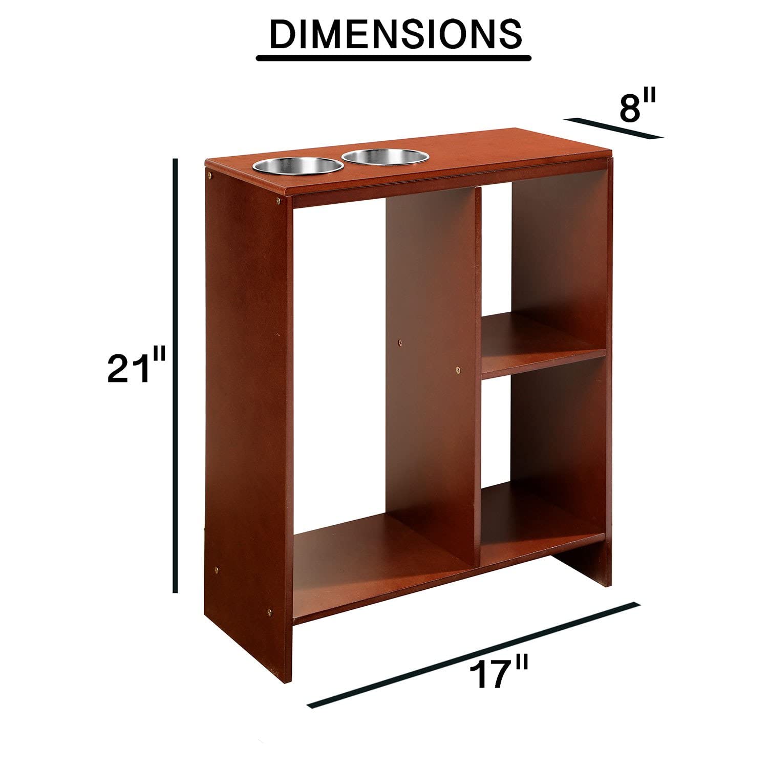 Sofa Table - (Console Table Modern Accent Side Stand Sofa Entryway Hall Display with Storage Shelf for Books)