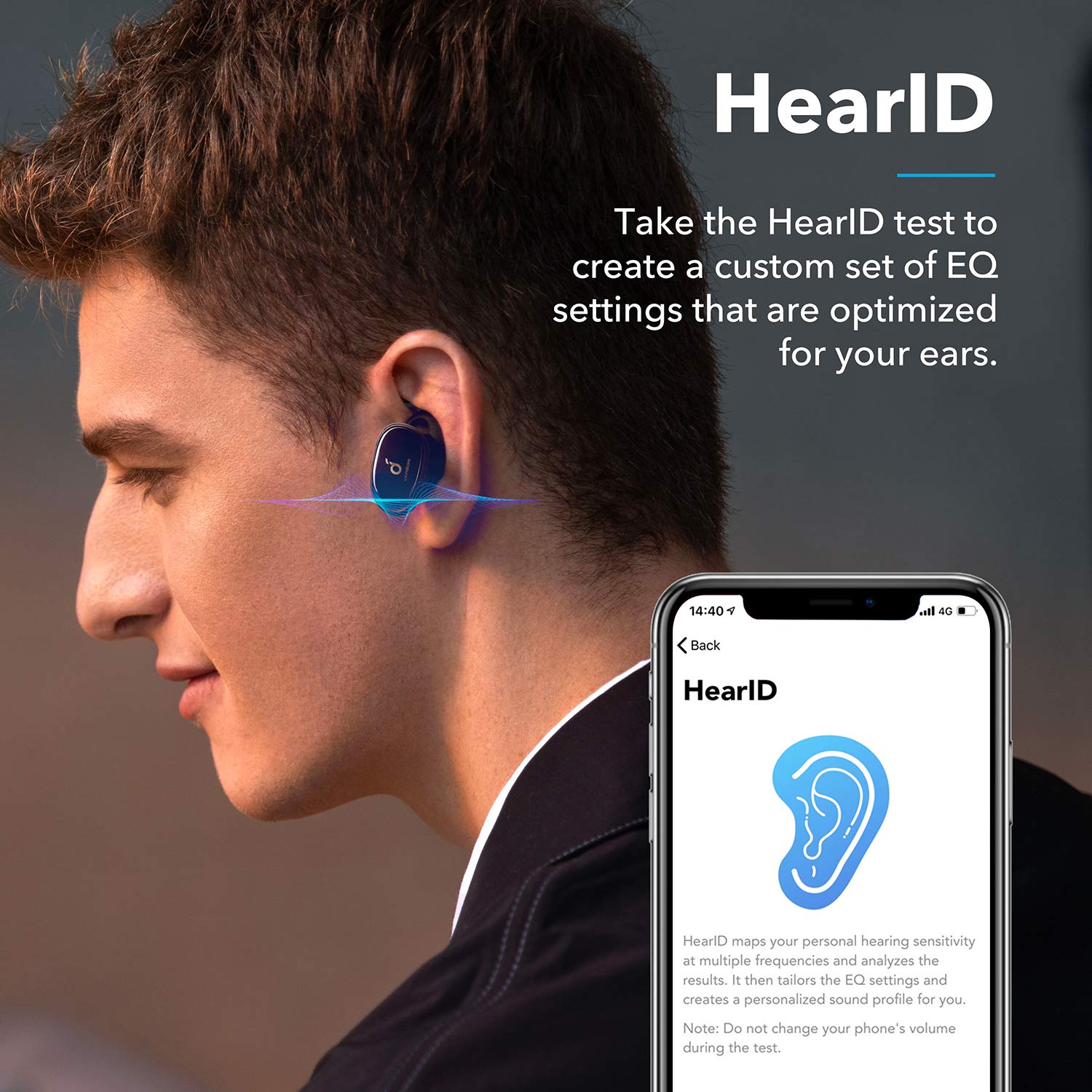 Soundcore by Anker Liberty 2 Wireless Earbuds, Diamond-Inspired Drivers, 32H Playtime, HearID Personalized Sound, Bluetooth 5.0, Bluetooth Headphones, 4 Mics with Uplink Noise Cancellation