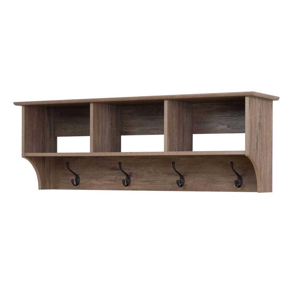 Prepac 48 inch Wide Hanging Entryway Shelf, Espresso