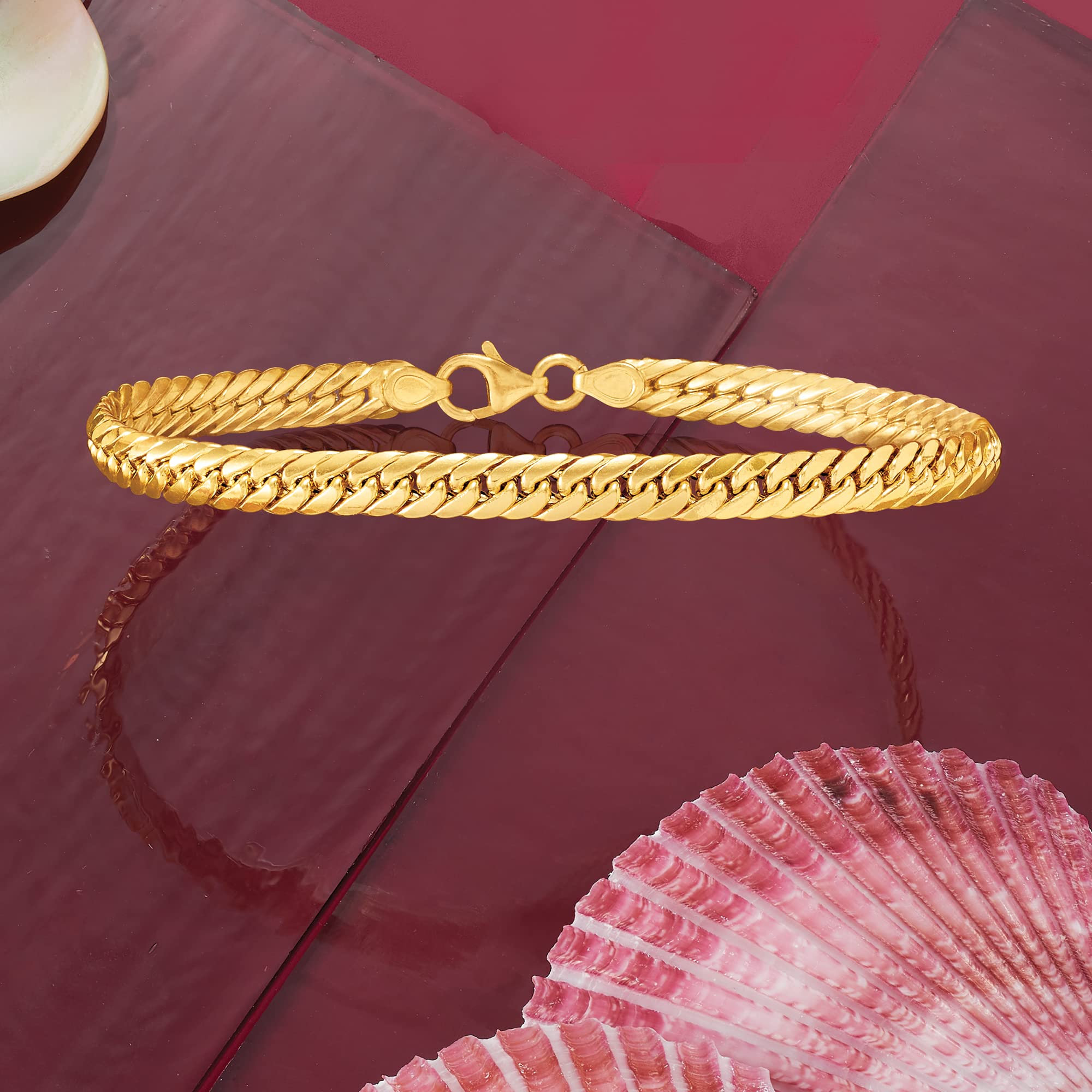Ross-Simons Italian 14kt Gold Cuban-Link Bracelet