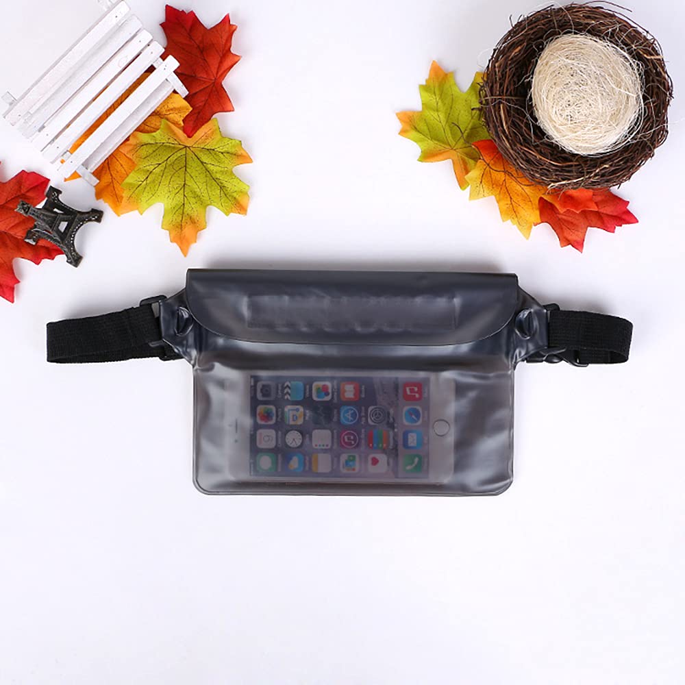 YESPURE 2 PCS Waterproof Pouch Bag with Waist Strap for iPhone 12 Pro Max for iPhone 12 for iPhone 12 Pro for iPhone 12 Mini for iPhone 11 for iPhone 7/8 SE 2020 for Galaxy or Other Any Mobile Phone