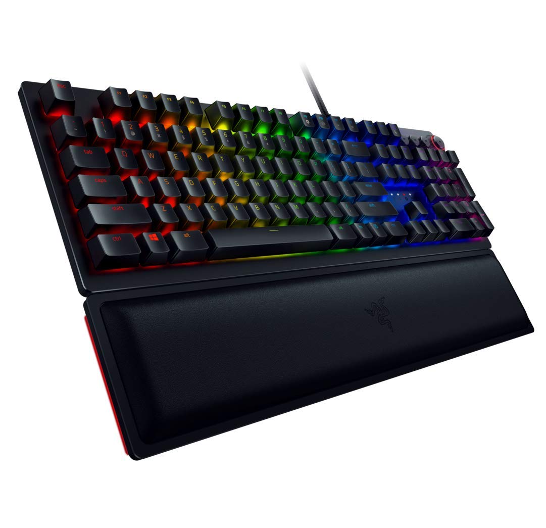 Razer Huntsman Elite Gaming Keyboard + Viper Ultimate Wireless Gaming Mouse & RGB Charging Dock Bundle