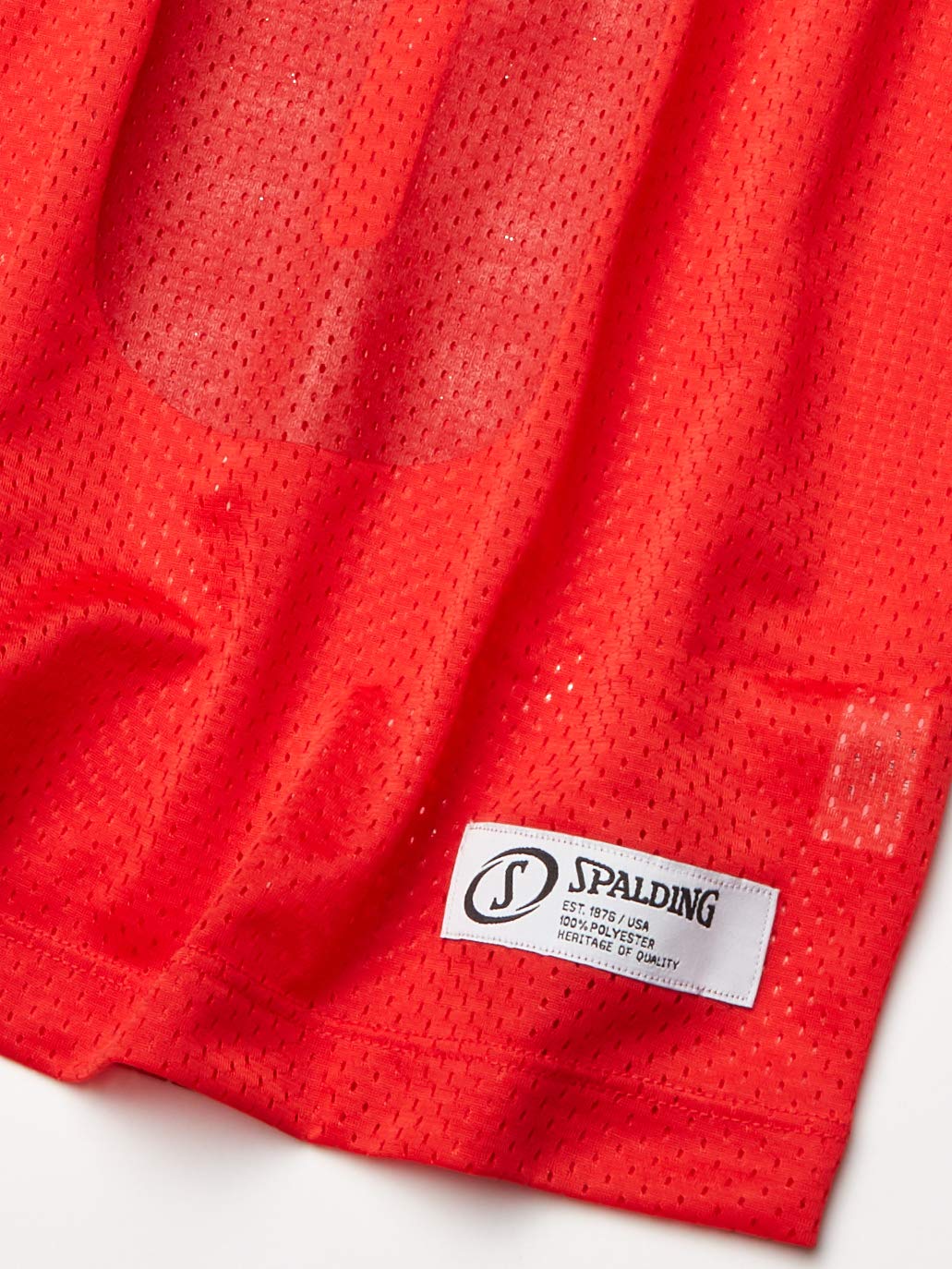 Spalding Men's Athletic Dry Mesh Basketball Jersey Shirt Tank Engine Red