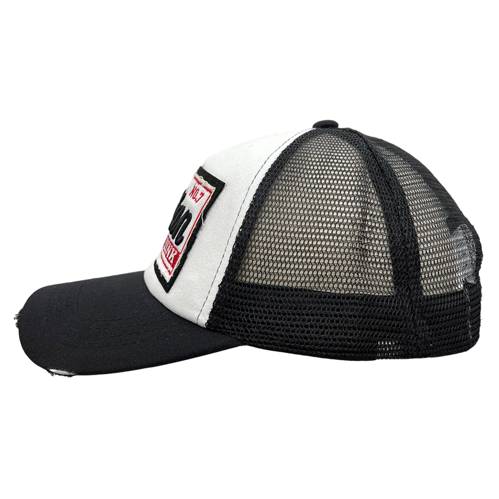 The Indian Skeleton Dink Cotton Baseball Mesh Cap, Distressed Vintage Dad Hat Adjustable Snapback Trucker Hats for Men Women Black