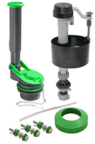 Plumb Pak, Gray/Green K830-16BX Universal Water Saving Tank Repair Kit for 2-Inch Flush Valve Toilets, Size
