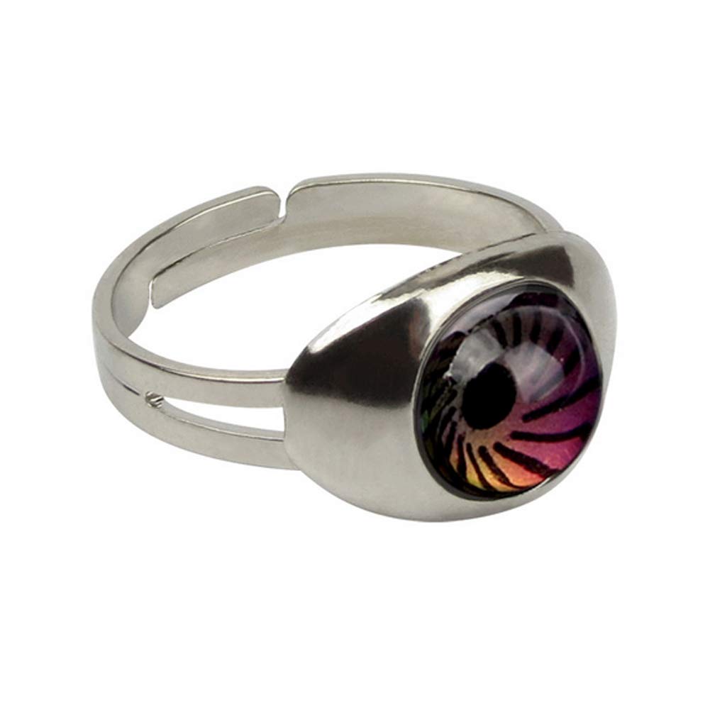 RIMOBUL Authentic Adjustable Mood Ring,Smiley Face,Magic Eyes - Pack of 3