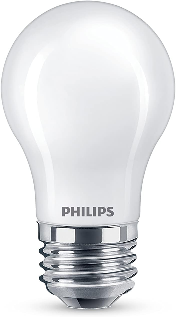 PHILIPS LED Ultra Definition Flicker-Free Dimmable Eye Comfort Technology, Soft White 2700K A15 Frosted Glass Light Bulb, 750Lumen, 5W=60W, E26 Base, 8-Pack (581199)