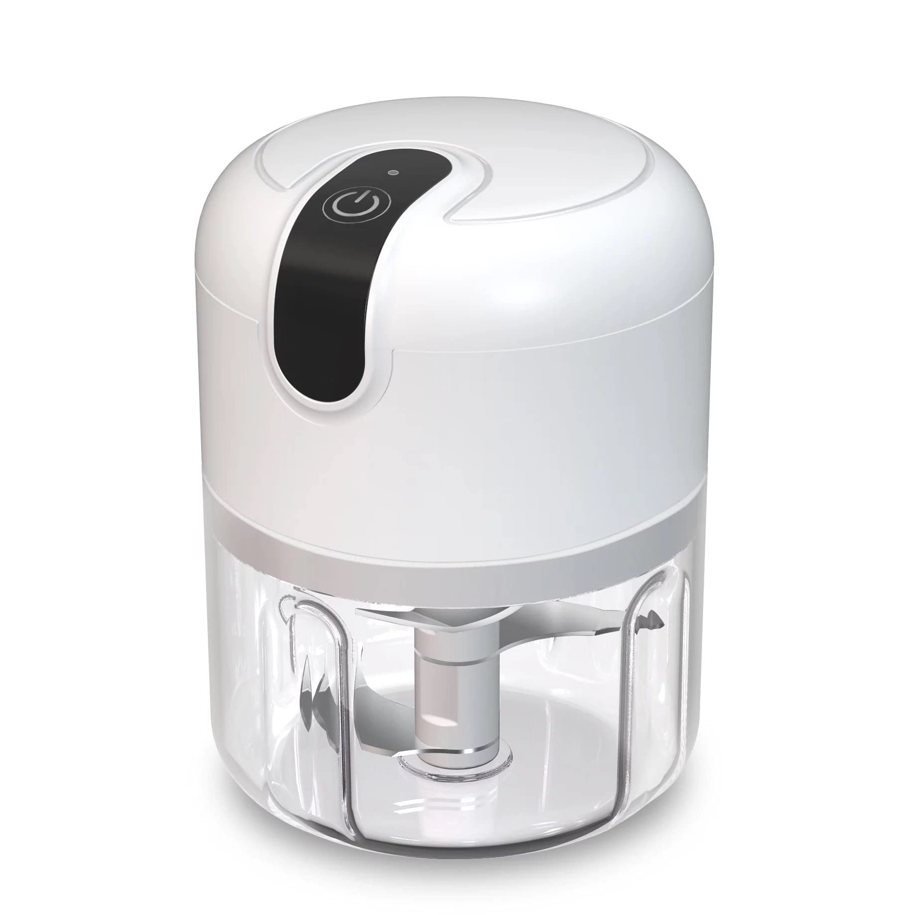 Portable Vegetable Chopper 250ml, Wireless Mini Chopper for Kitchen, Garlic Mincer Food Processor for Chopping and Slicing Onion Ginger Veggies Spice Baby Food, USB Rechargeable