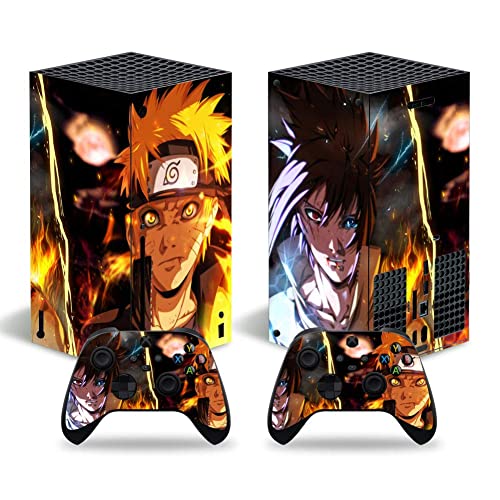 Vinyl Skin Decal Stickers for Xbox Series X Console Skin, Anime Protector Wrap Cover Protective Faceplate Full Set Console Compatible with Xbox Series X Controller Skins (NAR uto[4240])