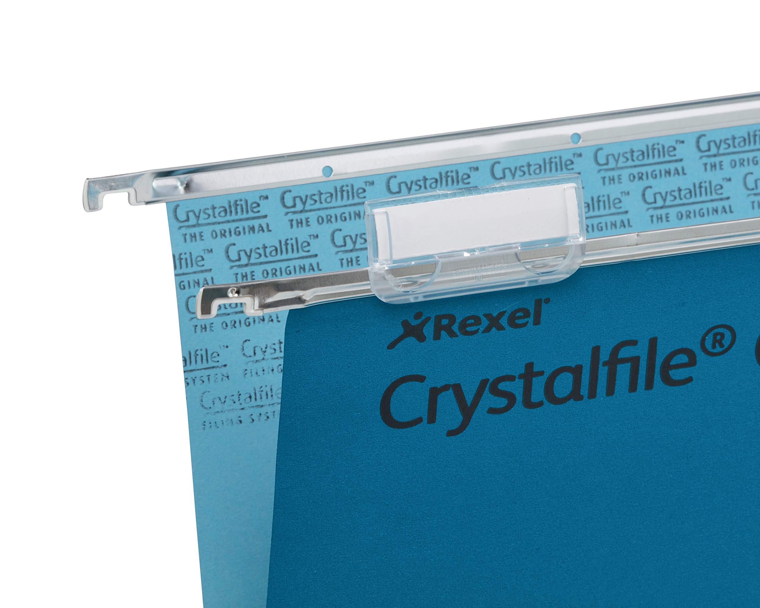 Rexel Crystalfile Classic Suspension File Complete Foolscap Red Pk 50 78141