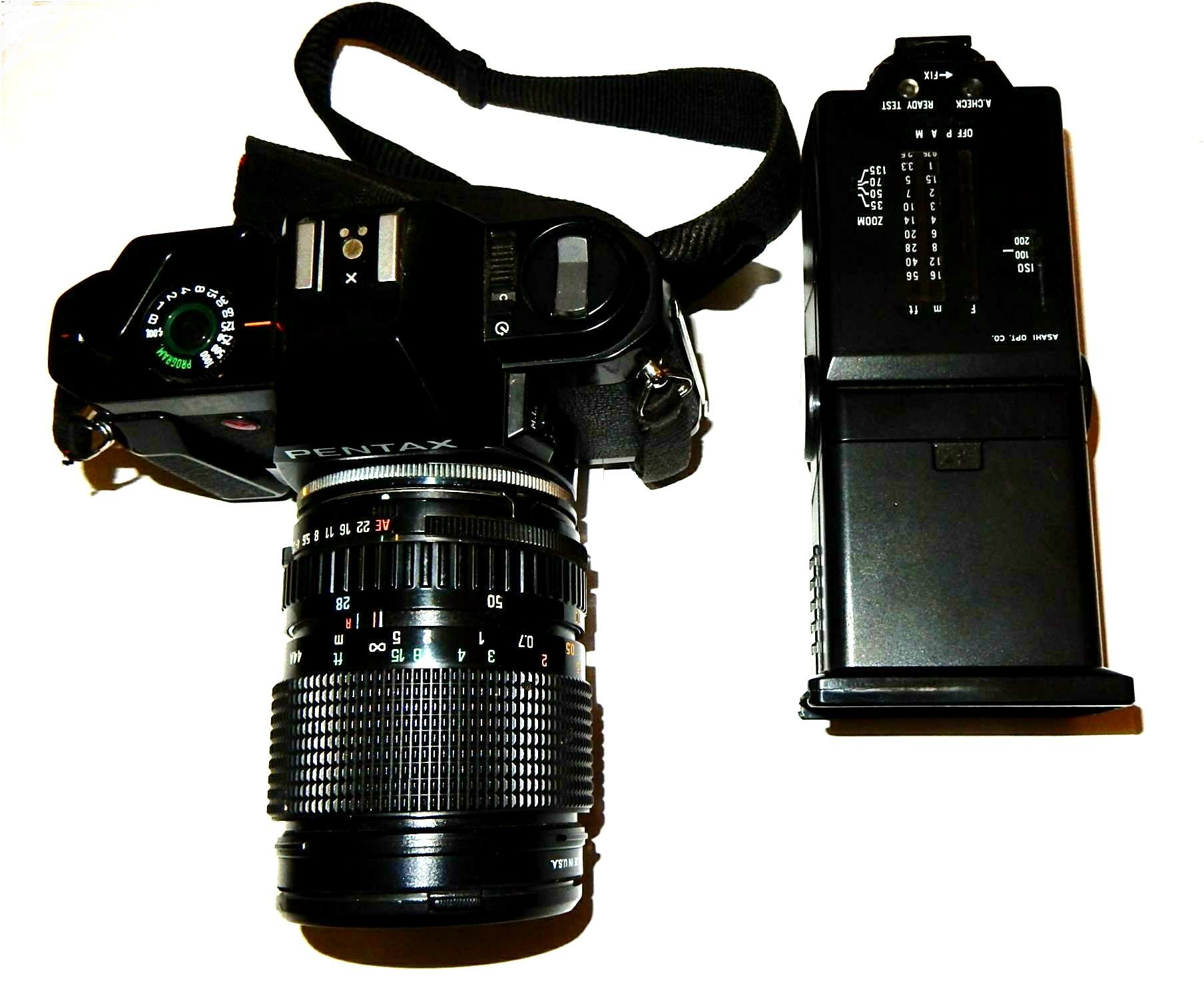 Pentax P3 35mm SLR Camera with Accessories