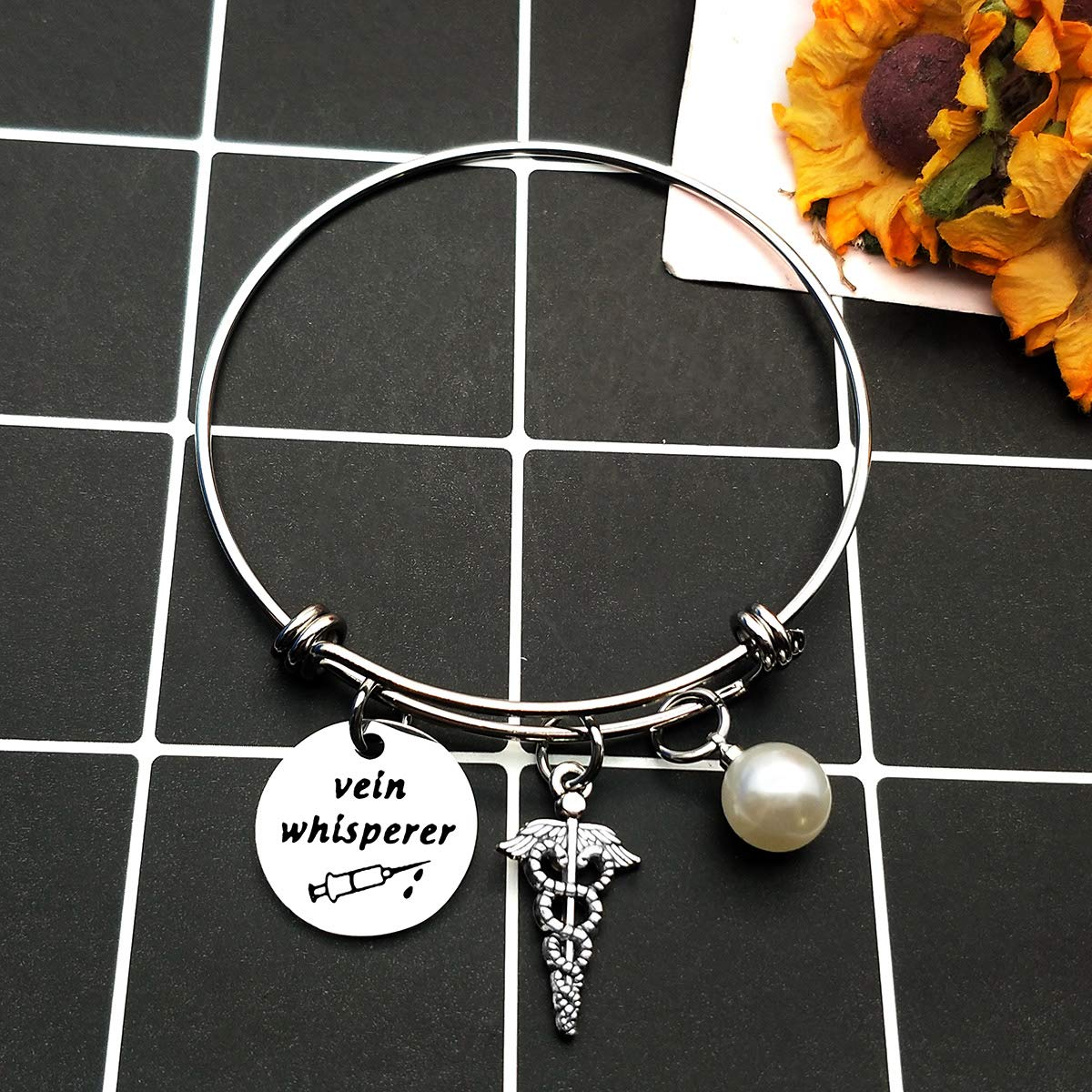 Phlebotomist Gift Phlebotomist Bracelet for Women Phlebotomy Technician Nurse Gift Phlebotomy Student Graduation Gift for Technician Hematologist Medical Technologist Birthday Gif for Medical Lab Tech