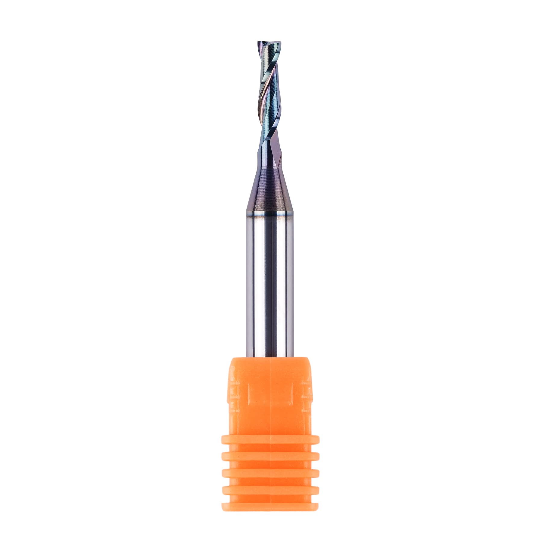 SpeTool 1/8 Inch Upcut CNC Router Bits 1/4 Inch Shank with Extra Long Life Coating,1/2 Inch Cutting Length 2 Inch OVL Solide Carbide End Mill Slot Woodworking Carving Tool