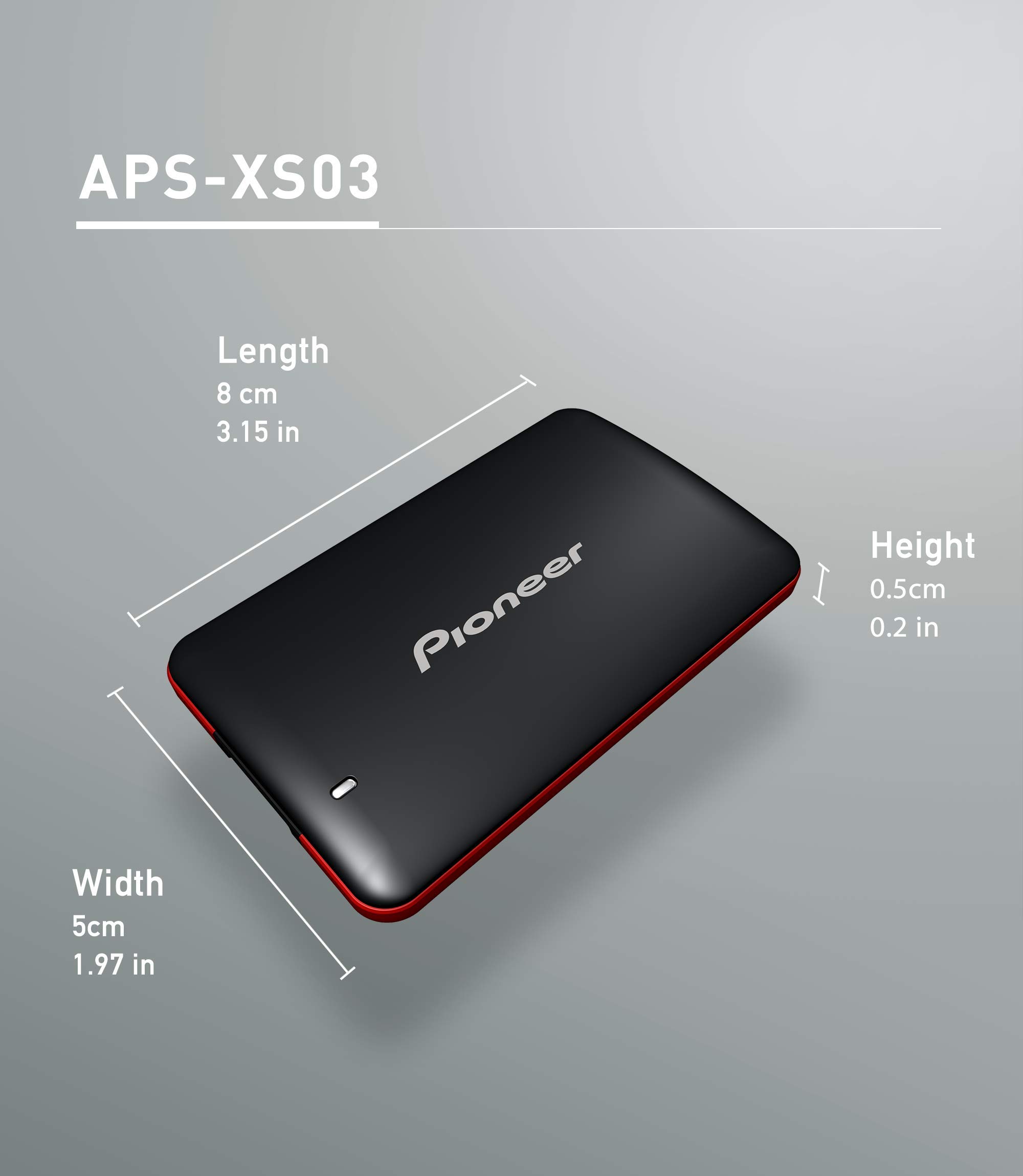PIONEER 3D NAND External SSD(240 GB)-Portable Solid State Drive USB 3.1 Gen 1 (APS-XS03-240)