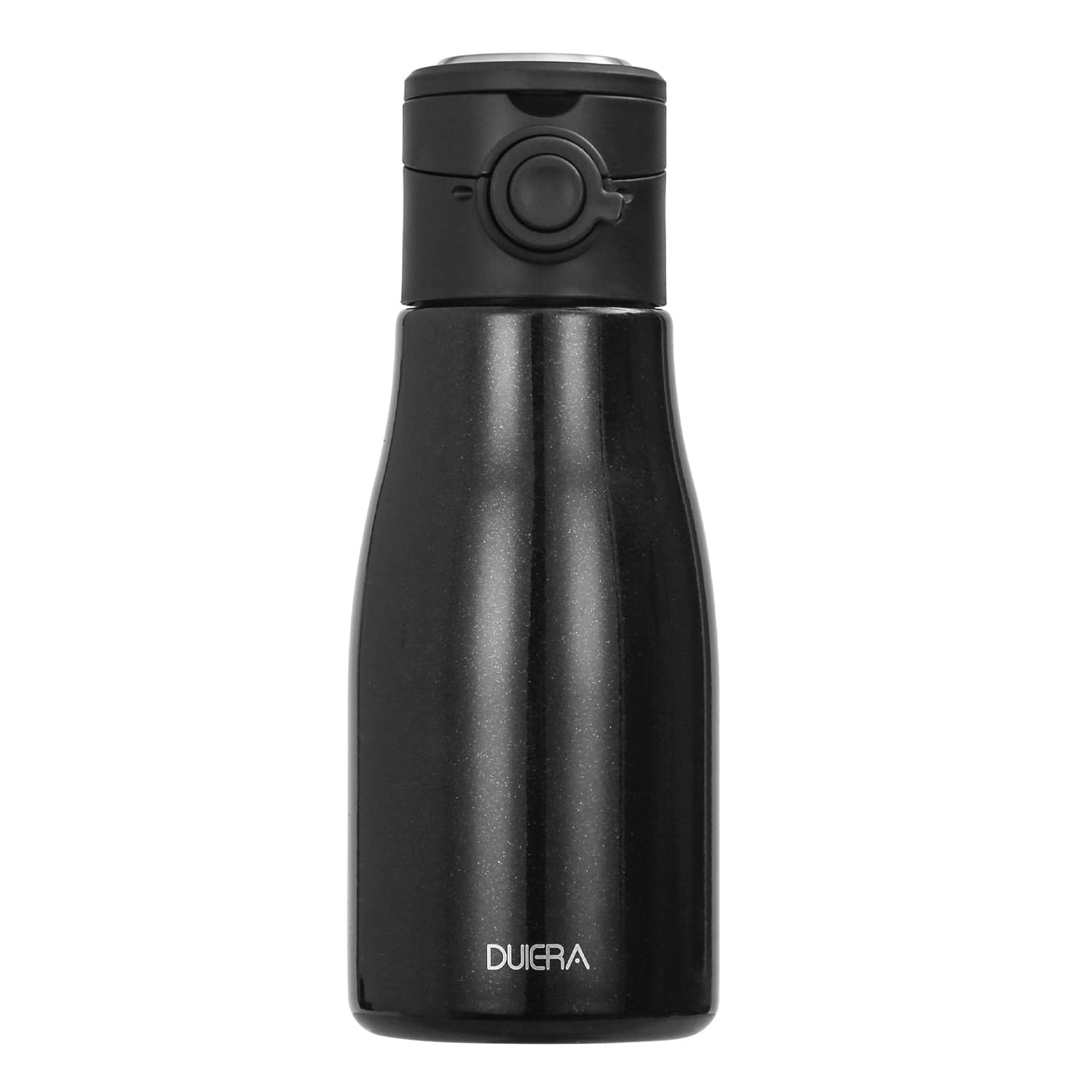 Water Bottle 16 oz Stainless Steel Water Bottle Keep Cold and Hot, BPA Free Insulated Water Bottle with Lock Lid, Black