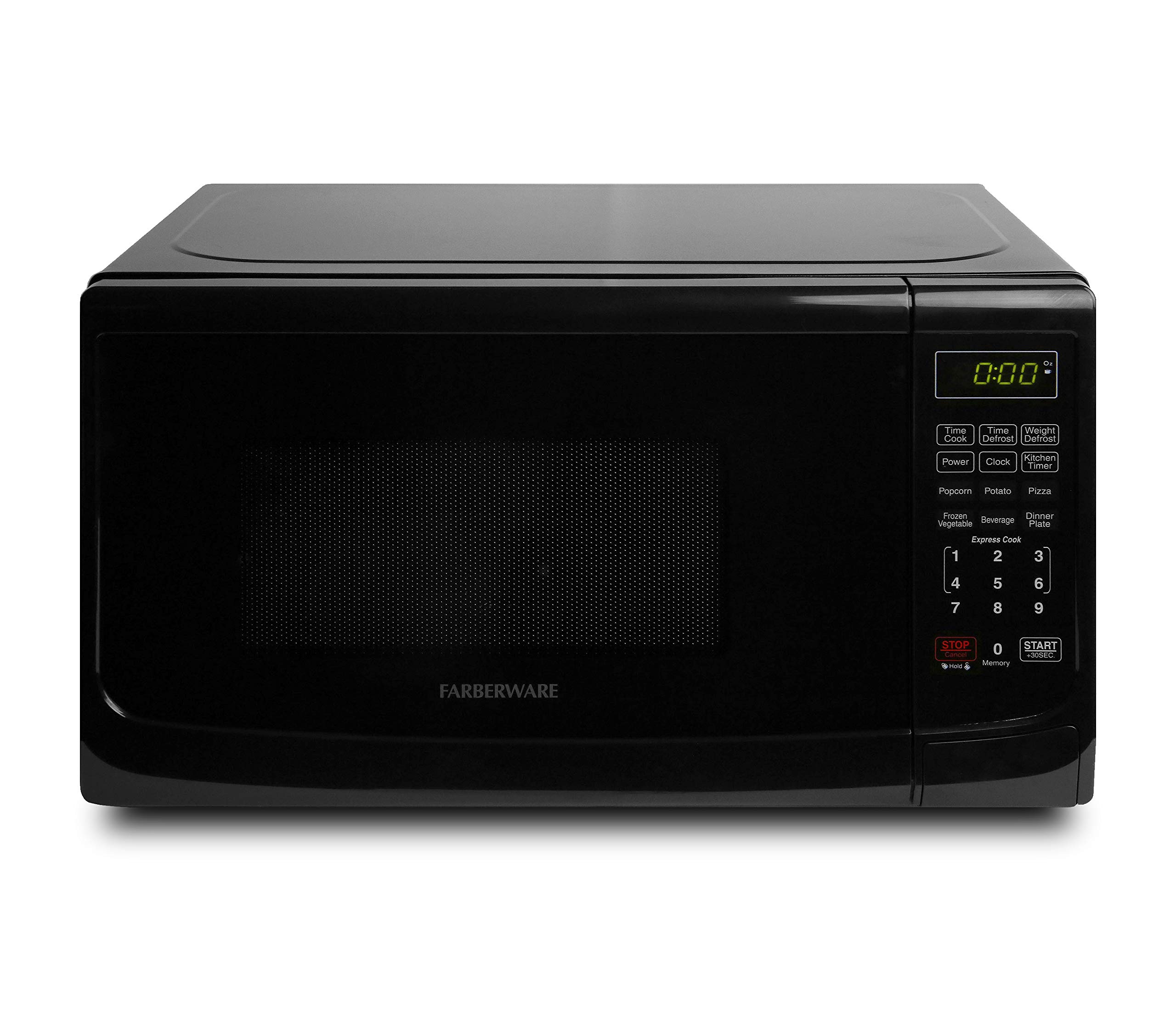 RCA 1.6 Cubic Foot Fridge (Black) and Farberware 0.7 cu ft 700W Countertop Microwave Oven