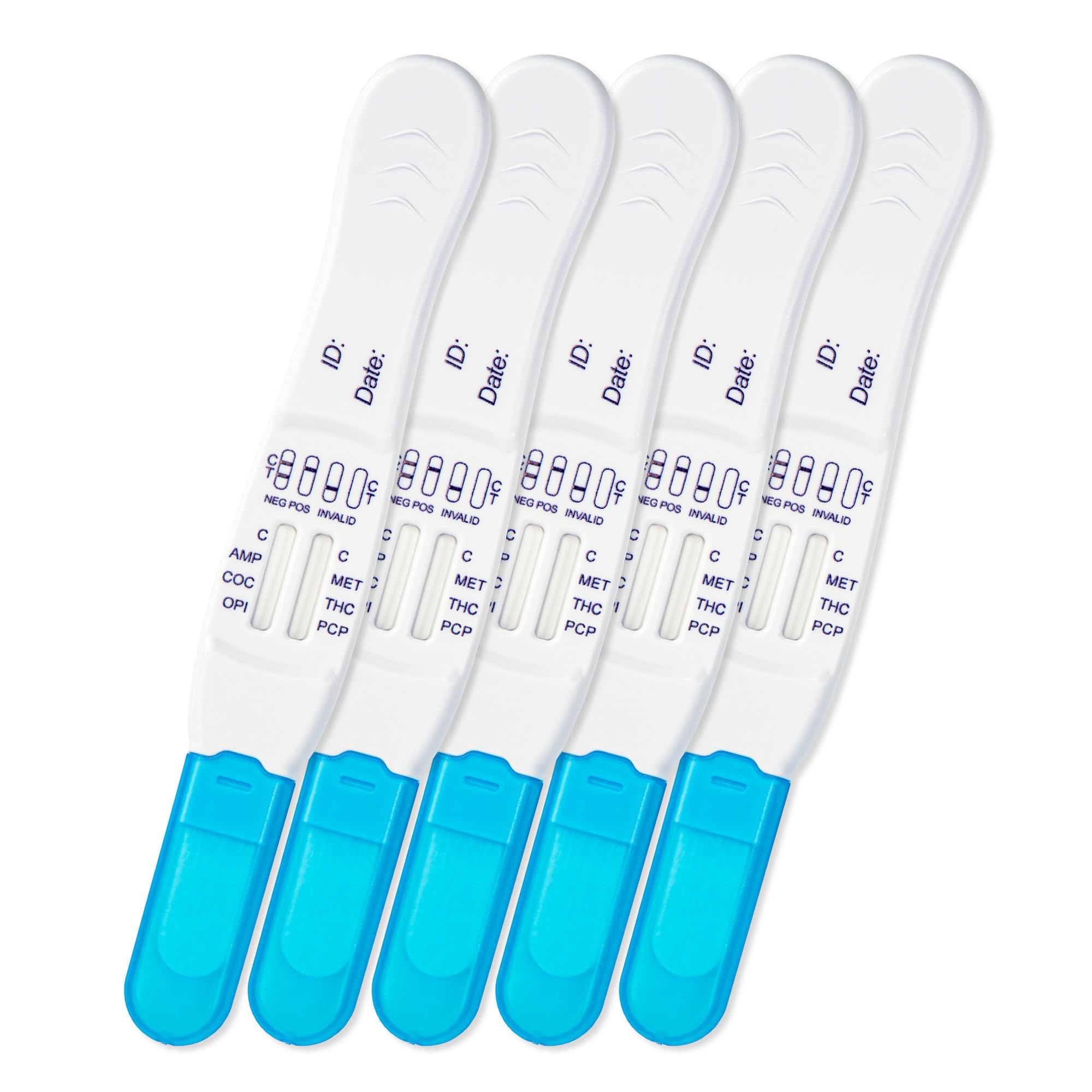 Prime Screen 6 Panel Multi-Drug Oral Fluid Test, One Step Employment and Insurance Testing (AMP, COC, MET, OPI, PCP, THC) - [2 Pack]