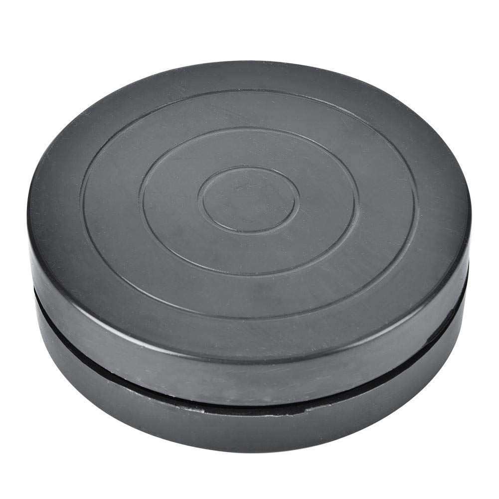Turntable, 11.5 17.8cm Hand Made Craft Clay Plastic Turntable Ceramic Pottery Sculpture Tool Black Direct Drive Turntable(Diameter 11.5)