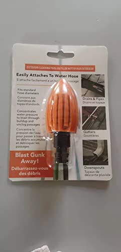 Water Rocket water hose nozzle for Gutter Cleaning,Gutter Cleaning Tool Pressure Nozzle,Roof Cleaner Nozzle , Window Washing Accessories, Gutter Cleaner Attachment