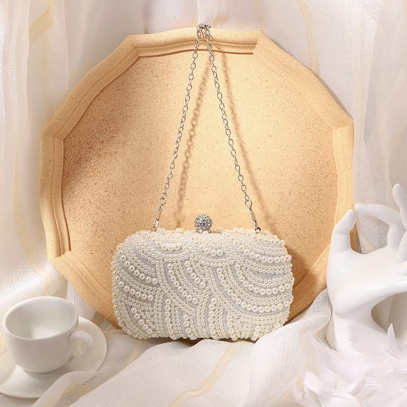 ZHUHW Fashion Clutch Bag Beaded Party Bridal Handbag Wedding Evening Purse