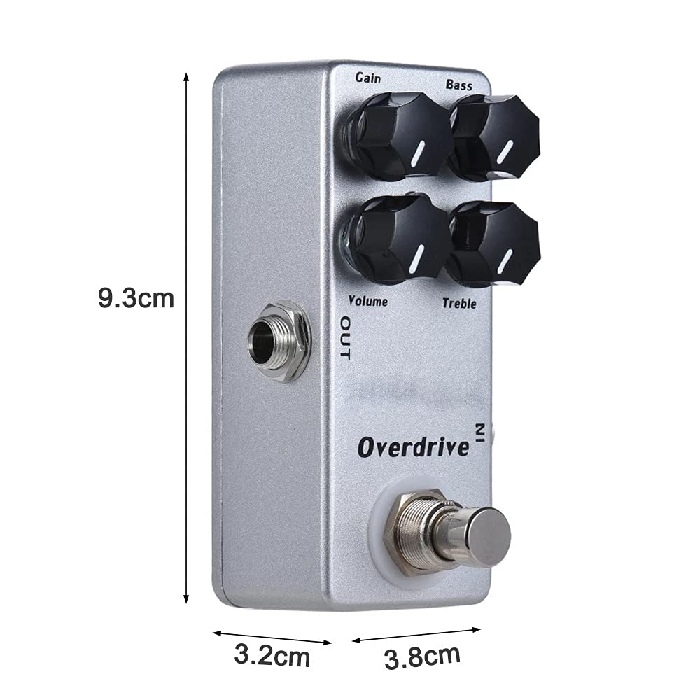 ZYZMH Electric Guitar Overdrive Guitar Effect Pedal Full Metal Shell True Bypass Guitar Pedal Guitar Accessories