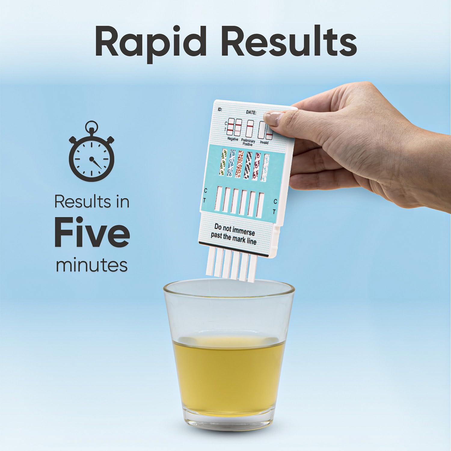 Prime Screen [5 Pack] 12 Panel Urine Drug Test Kit (AMP, BAR, BUP, Benzos BZO, COC, mAMP, MDMA, MOP, MTD, OXY, PCP, Marijuana THC) - WDOA-6125