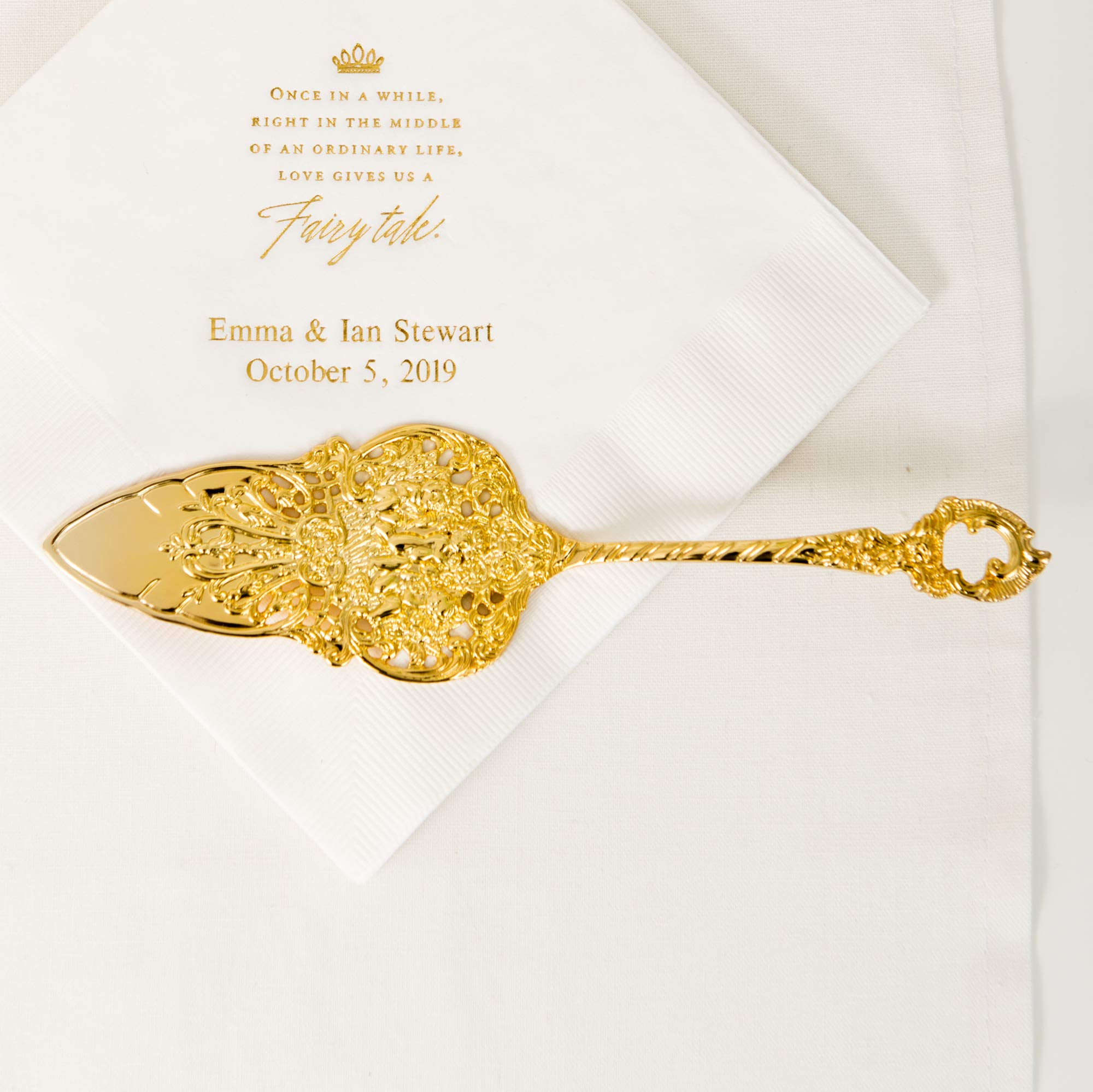 Weddingstar Small Intricate Gold Cake or Pie Server