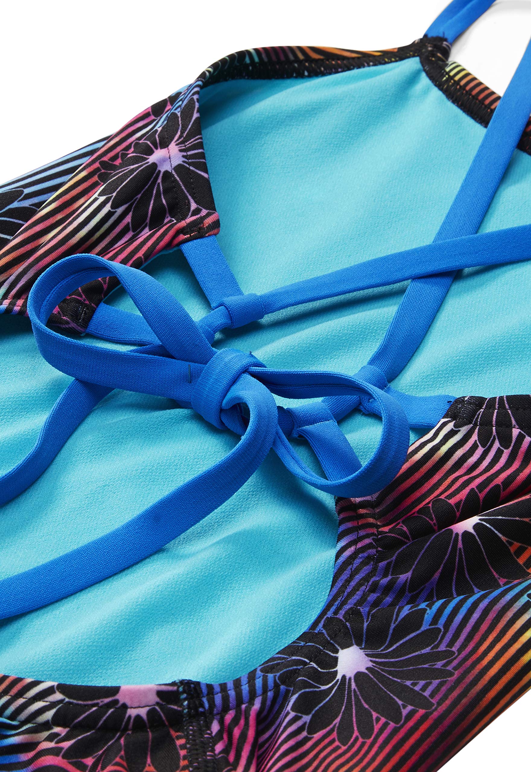 Speedo Women's Swimsuit One Piece Endurance Turnz Tie Back Printed