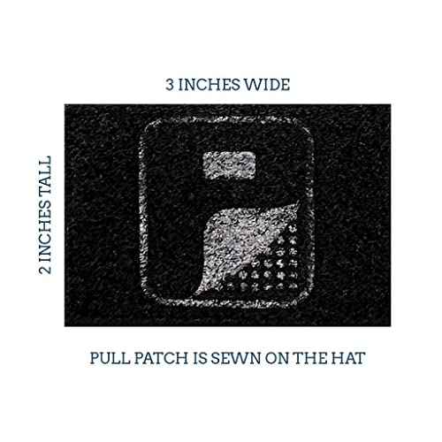 Pull Patch Curved Bill Snapback Trucker Hat | Black & White Tactical Cap | 2x3 in Loop Surface to Attach Morale Patches