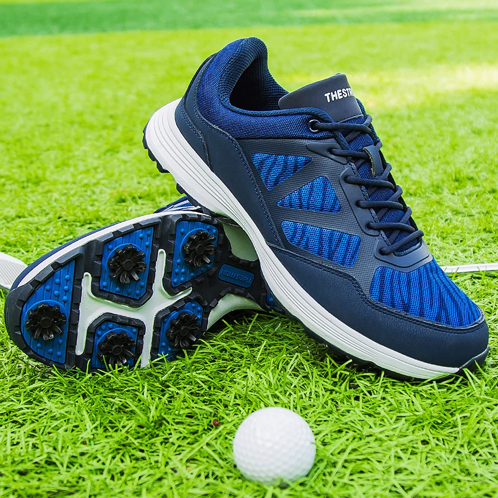 THESTRON Men Golf Shoes Spring Summer Breathable Spikeless Golf Training Sport Sneakers Big Size US 7-14 Golf Walking Shoes …