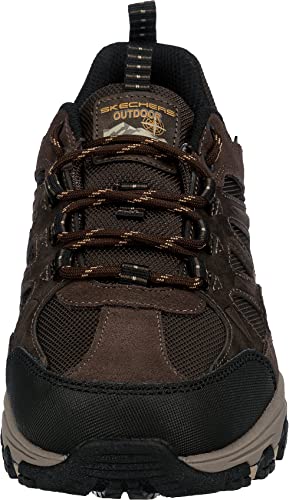 Skechers mens Selmen-enago Trail Oxford Hiking Shoe, Chocolate, 10 US