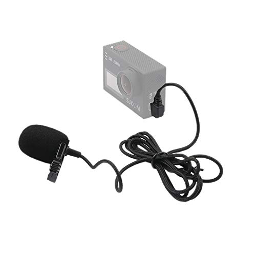 Timemall Action Camera Accessories Condenser Microphone with Tie Clip for SJCAM SJ7 / SJ6 / SJ360, Quality