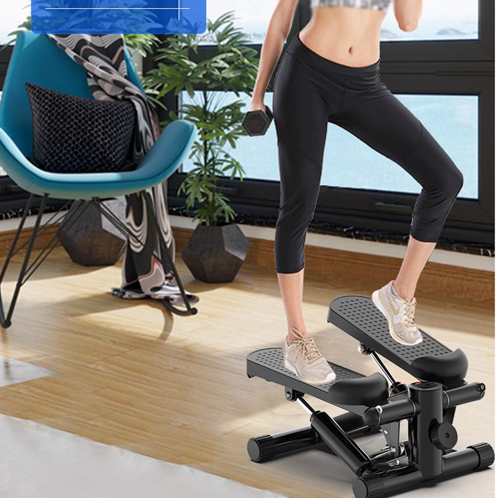 YFDM Fitness Stepper, Multi-Function Household Hydraulic Mini Pedal Indoor Sports Twist Steppers
