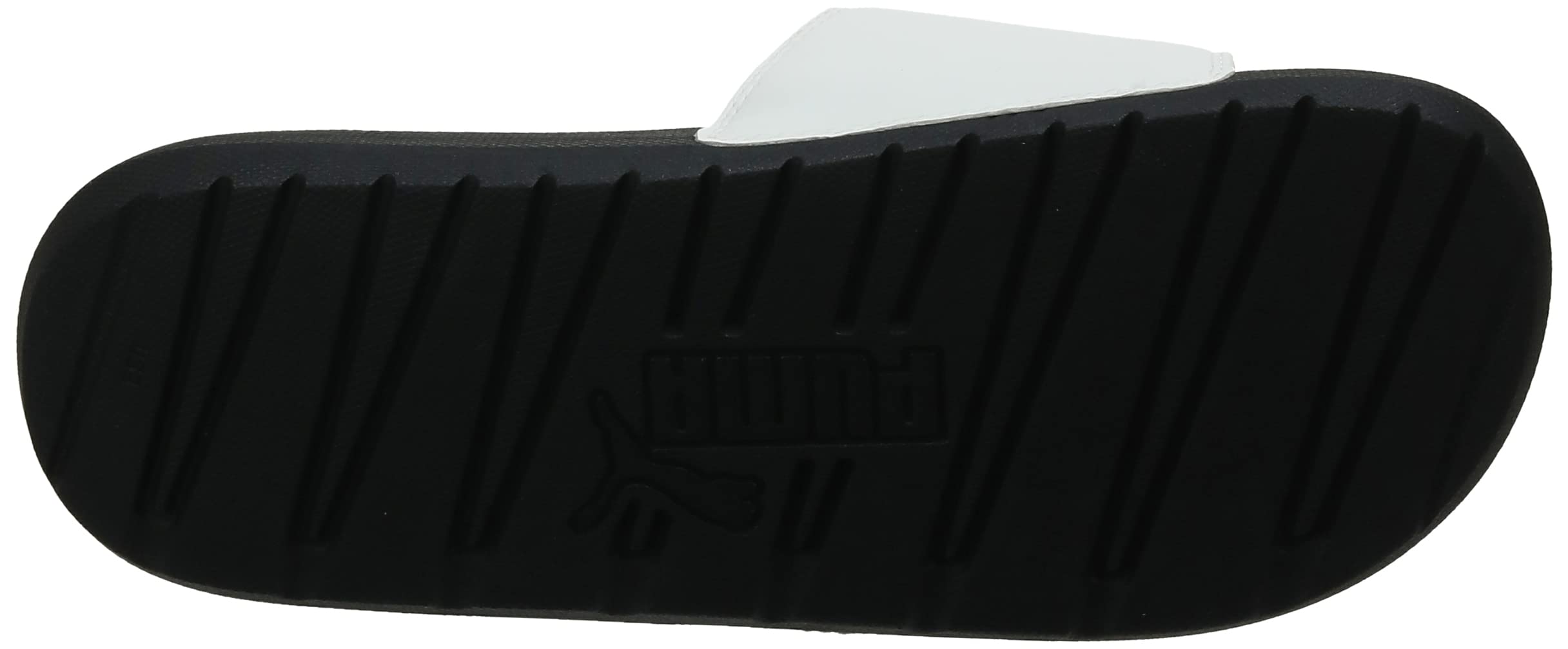PUMA mens Cool Cat Hook Loop Slide Sandal, Puma Black-puma White-puma Black, 10 US