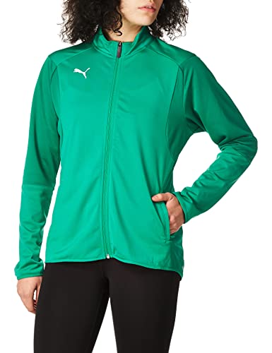 PUMA Women's Liga Training Jacket, Pepper Green-White, X-Large
