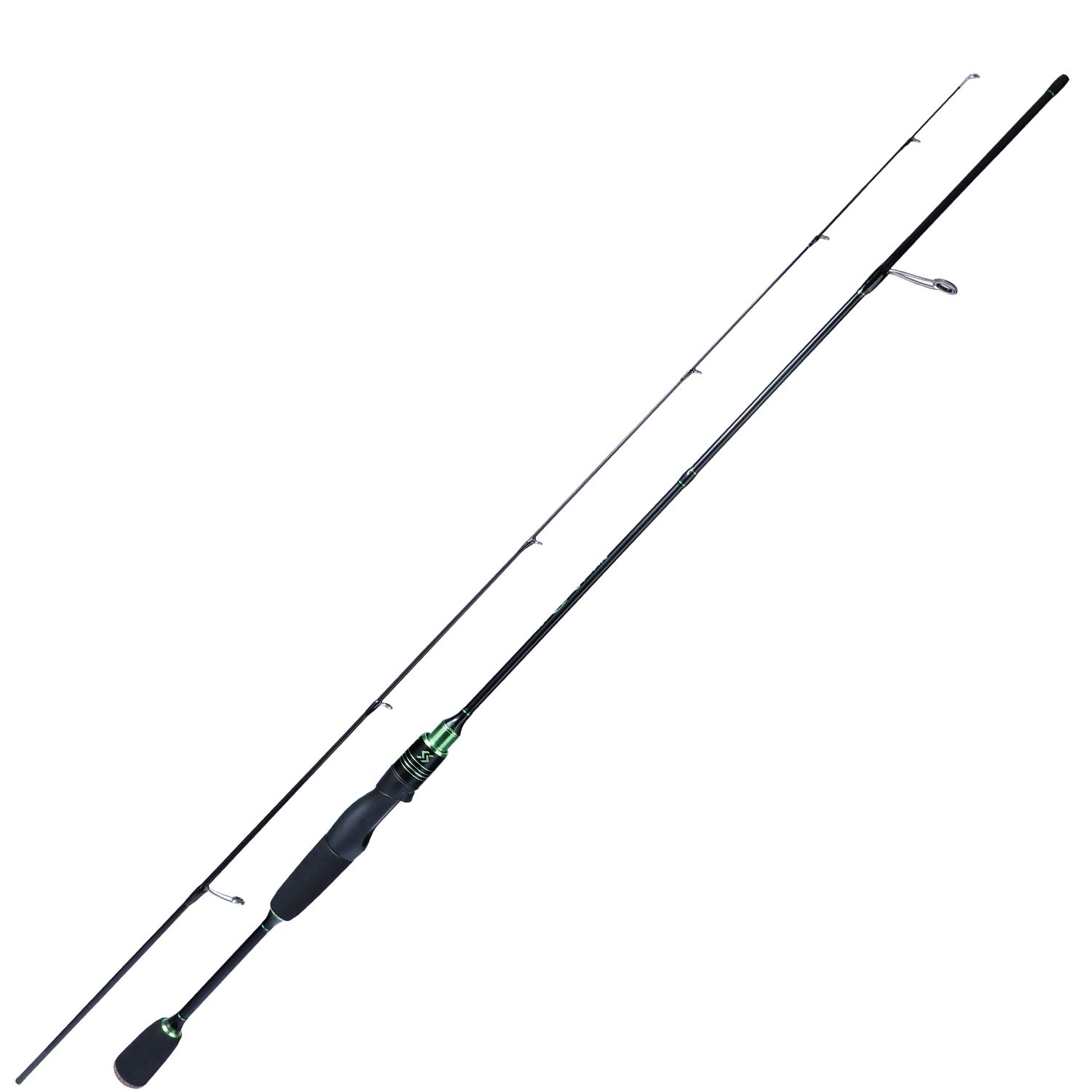 Sougayilang Fishing Rods Ultra-Sensitive Carbon Spinning Rods Blanks with Comfort EVA Grip Rod Handle 2 Pieces Trout Rod