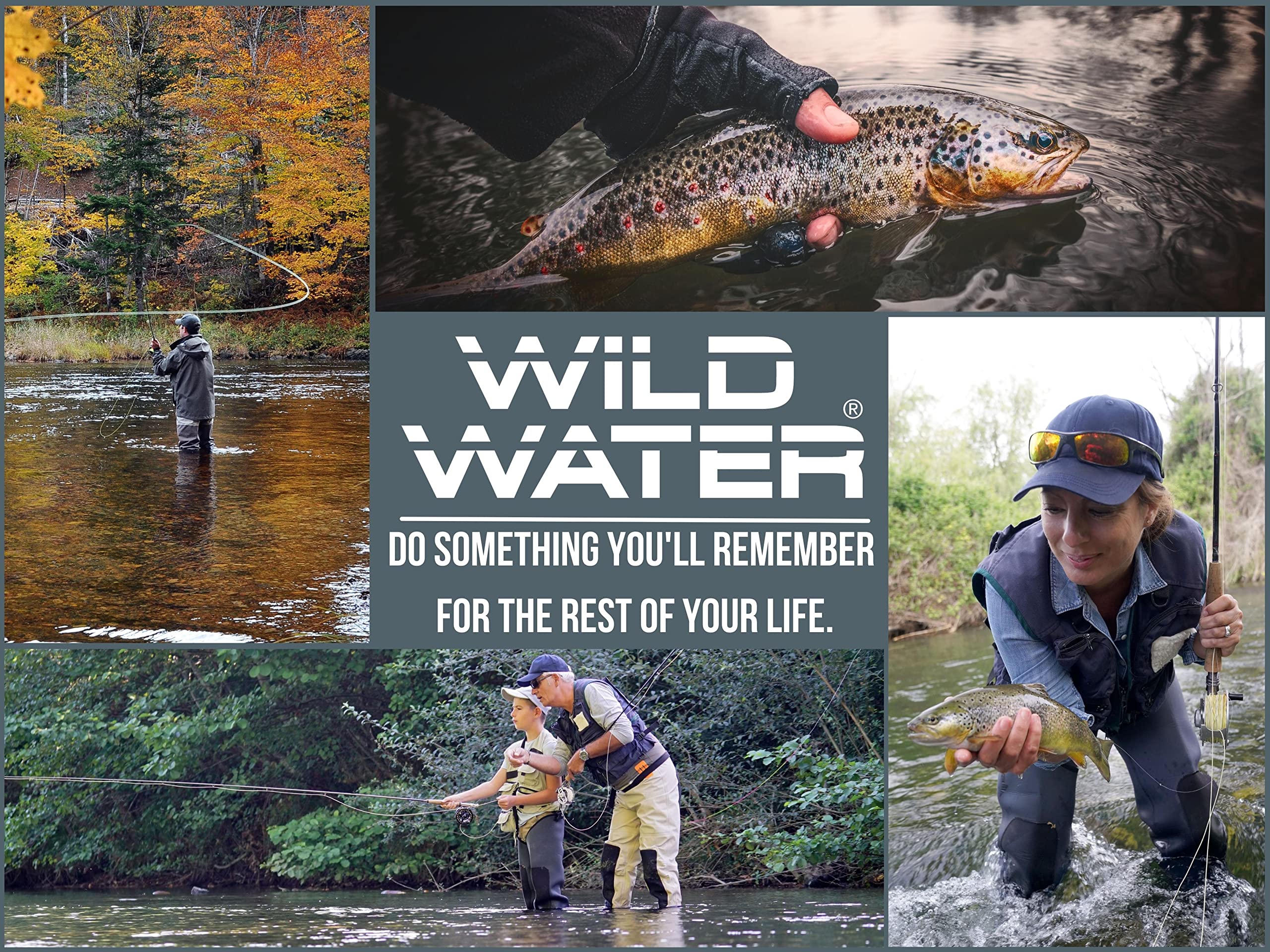 Wild Water Fly Fishing 8' Tenkara Fly Rod Complete Combo Starter Package with Flies