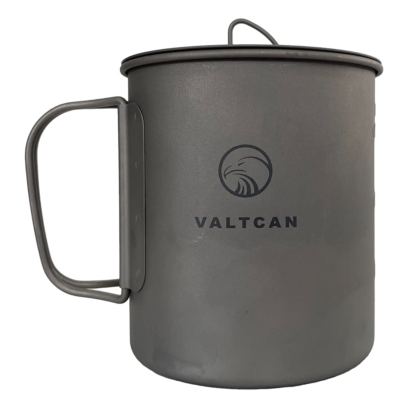 Valtcan 600ml Titanium Backpacking Cup Mug Pot 20 oz for Camping Hiking Outdoor Home Office Use Heatable on Open Fire