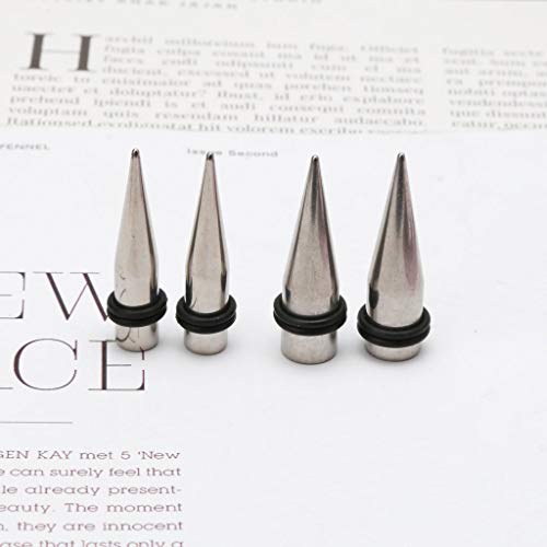 Xdodnev 7mm and 9mm 316L Steel Tapers and Tunnels Ear Studs Stretching Kit Body Jewelry