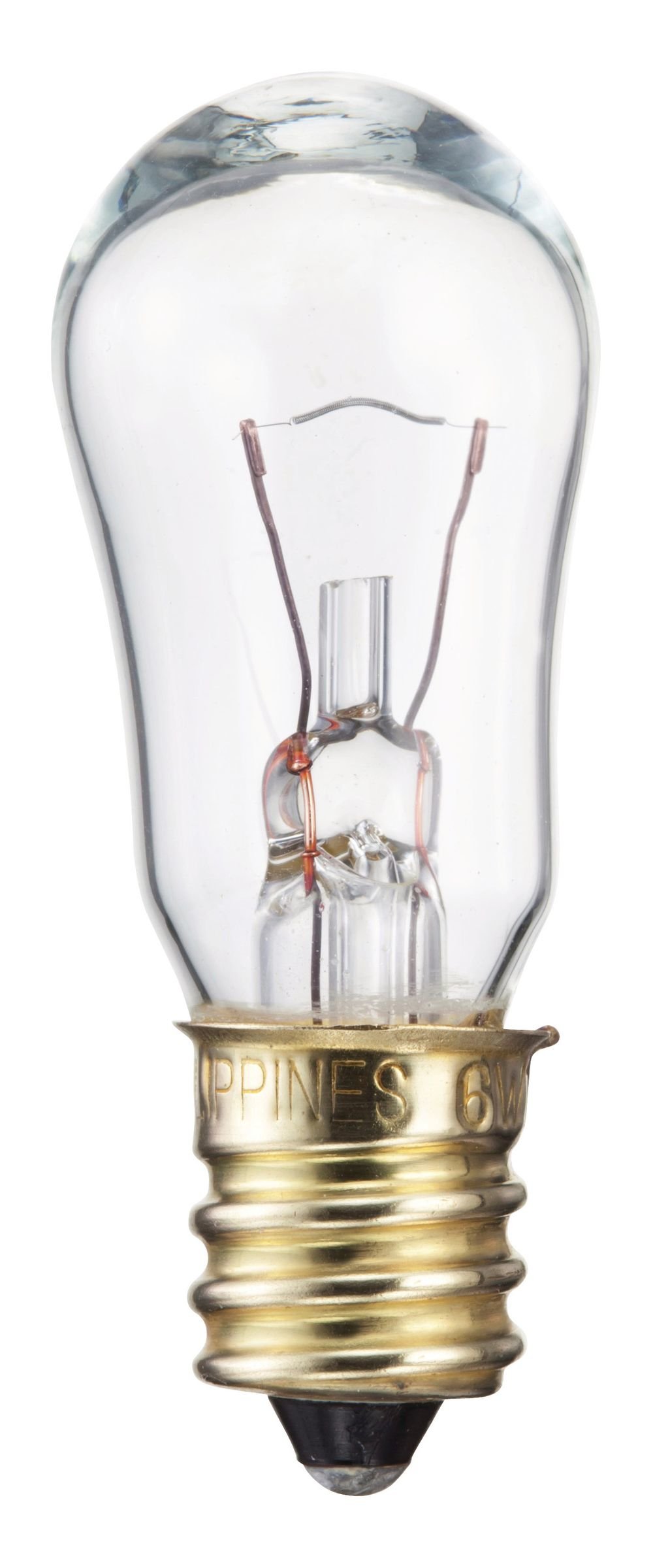 Philips 416099 6-Watt S6 12-Volt Candelabra Base Indicator Light Bulb, 2-Pack